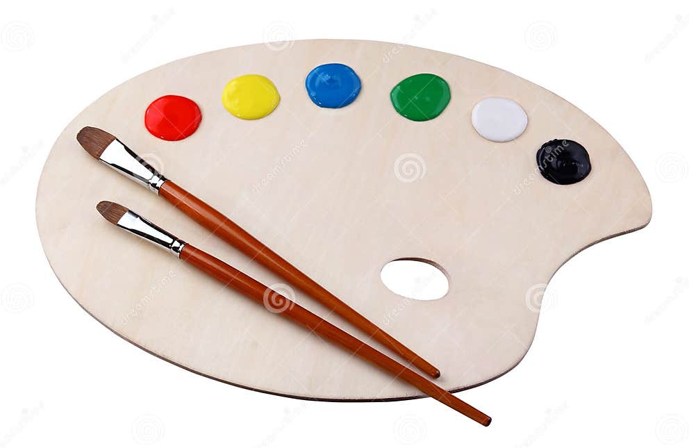 Palette stock image. Image of color, studio, learning - 19576681
