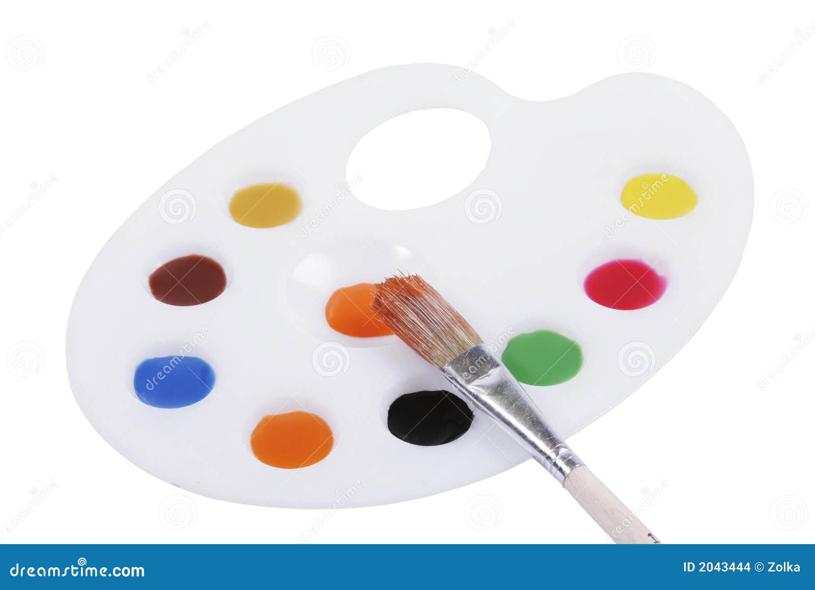 Palette stock photo. Image of spot, paints, tool, hobby - 2043444