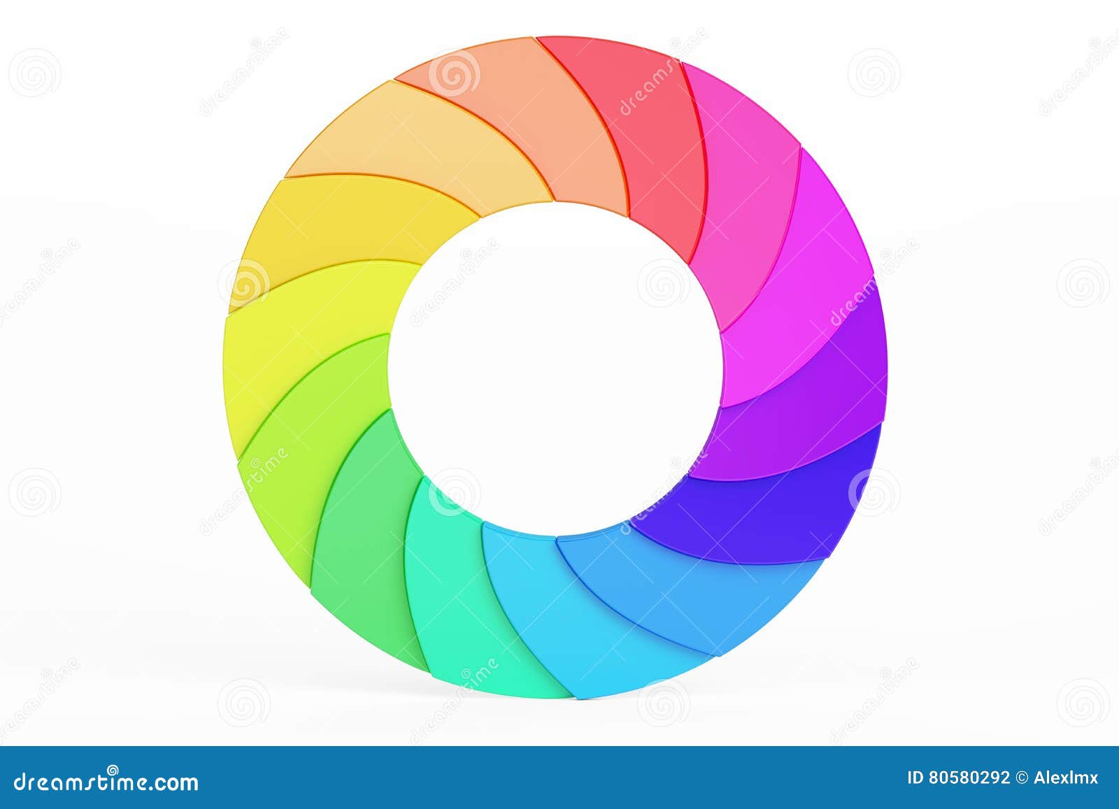 Big Circle Colored Infographic 4 Hexagons Cartoon Vector ...