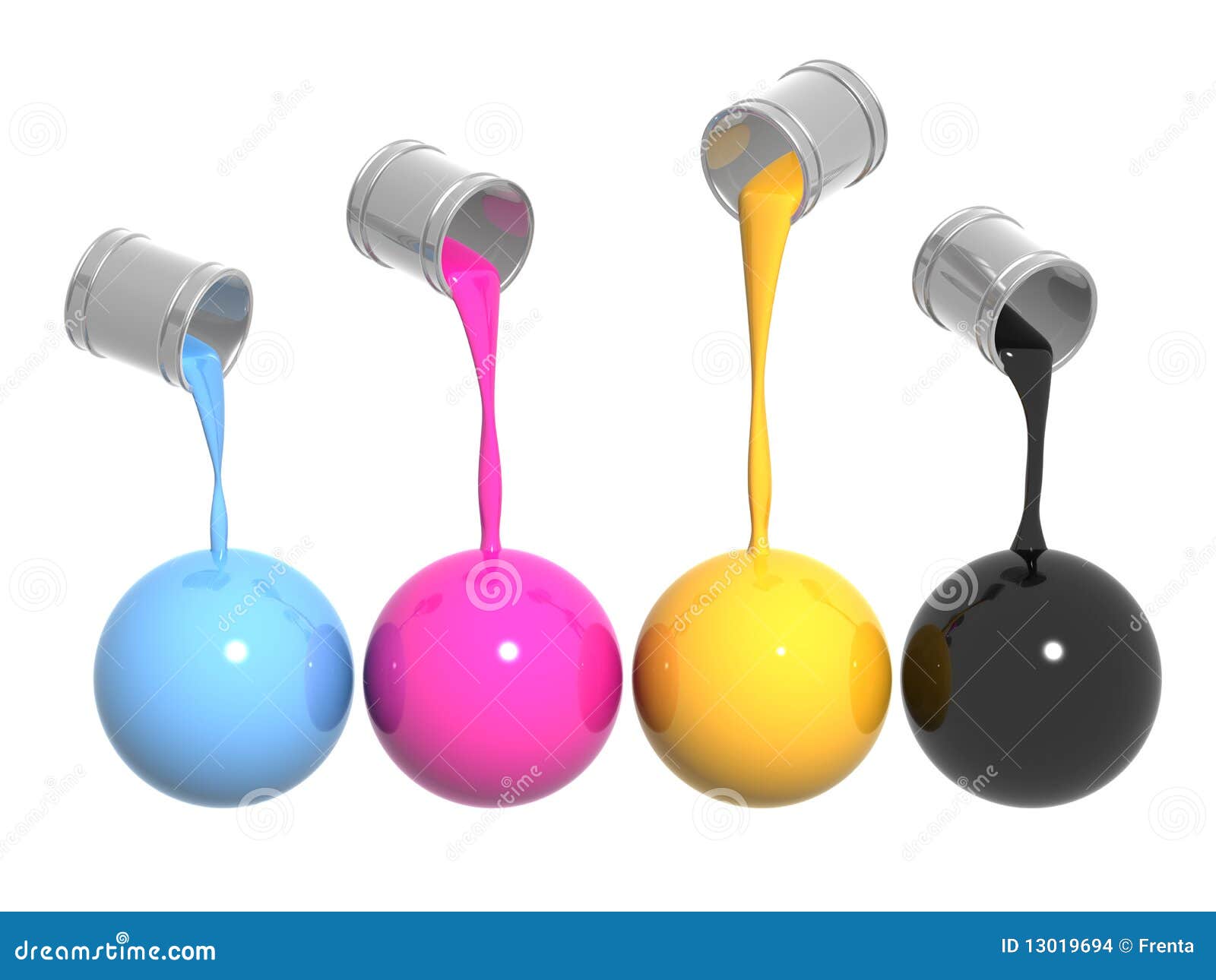 Palette CMYK stock illustration. Illustration of falling - 13019694