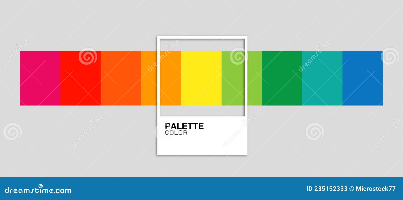 RAL Palette, Color Palette For Design On White Background Stock Image ...