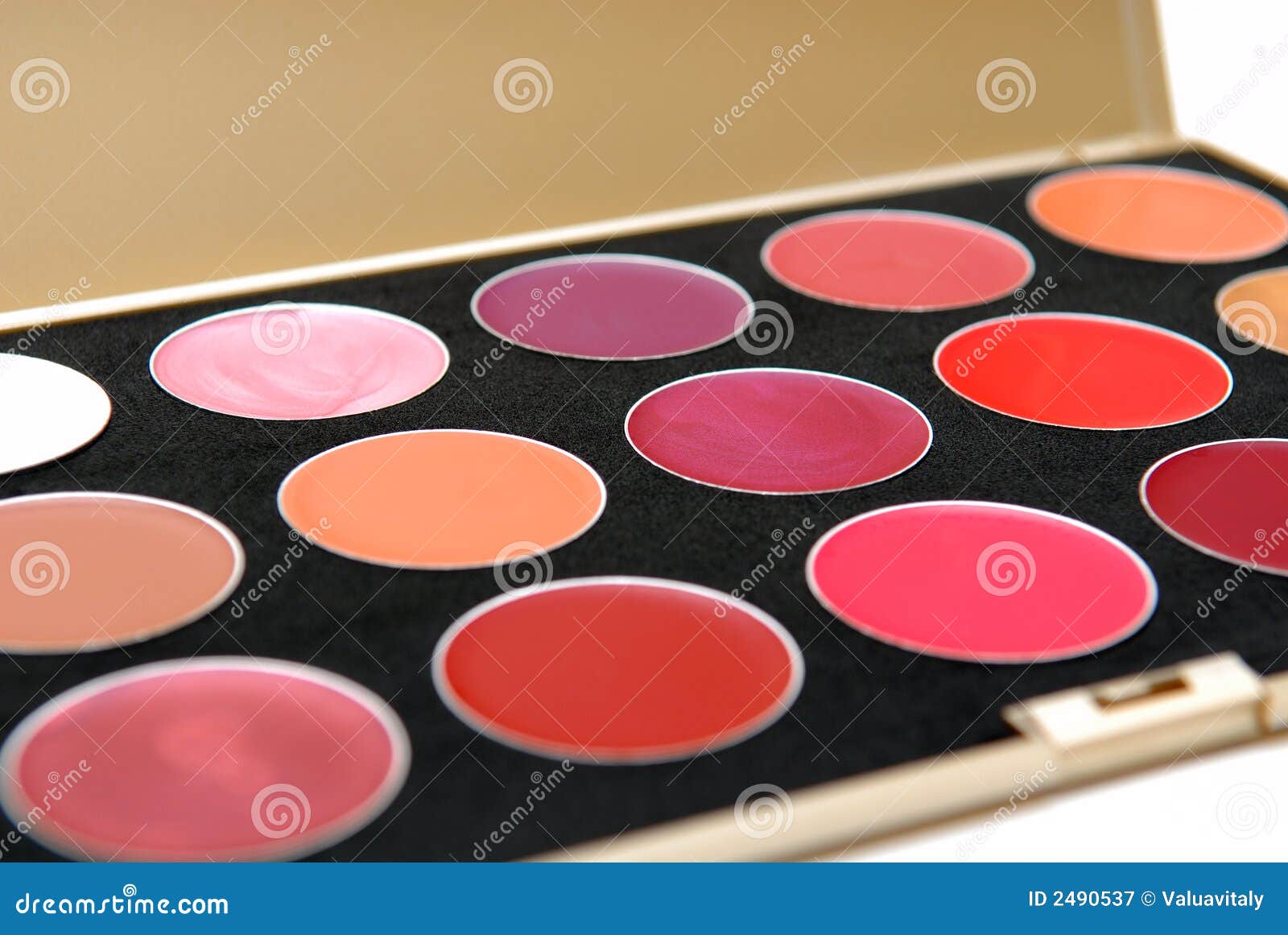 Palette of Colored Lipsticks. Stock Image - Image of shadows, lipstick ...