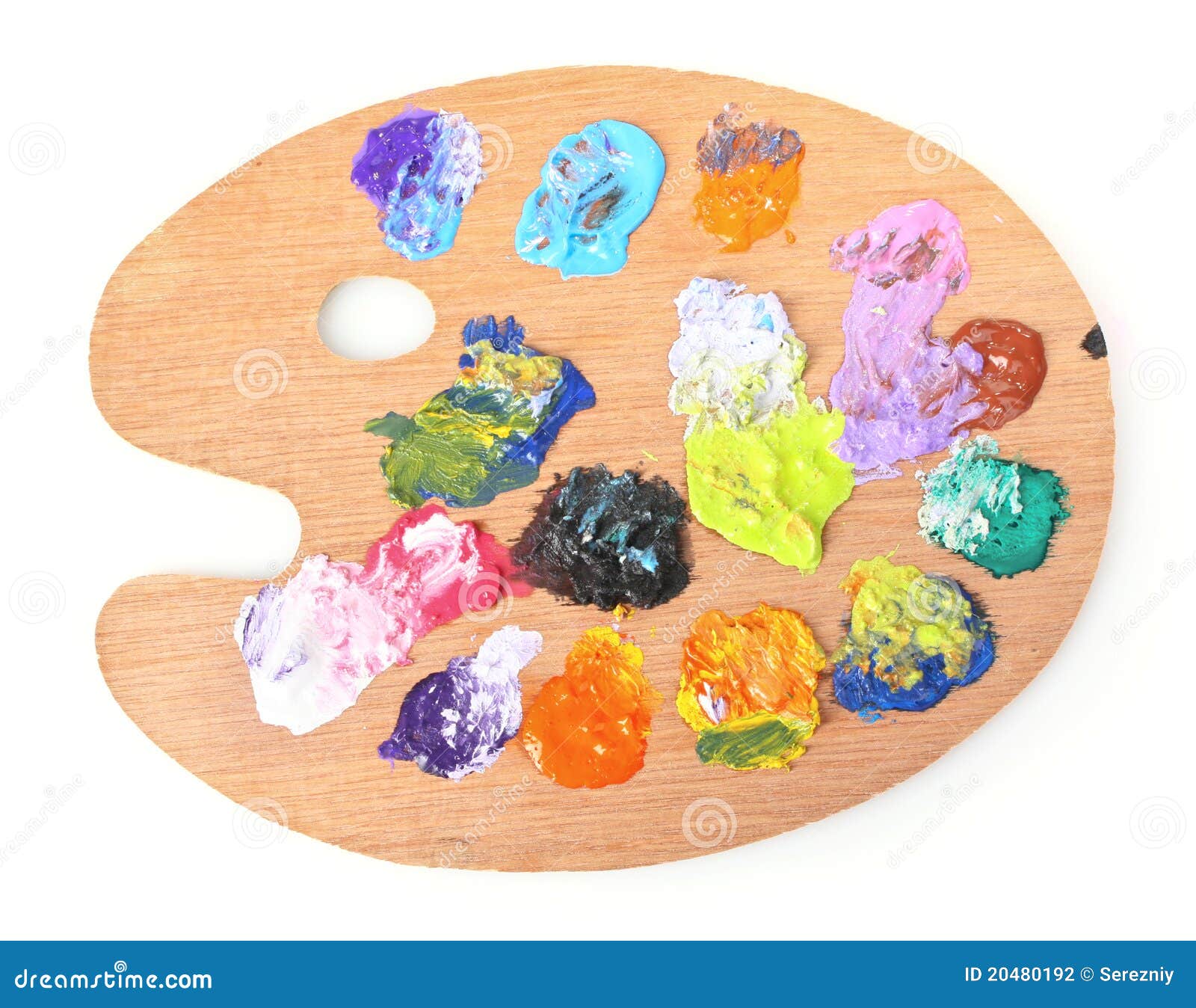 Palette of colors isolated stock photo. Image of artistic - 20480192