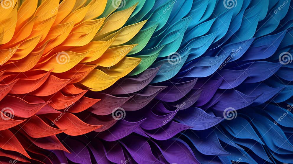 Palette of Complementary Colors in Artistic Pattern Stock Illustration ...