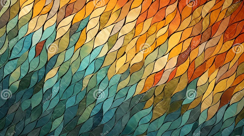 Palette of Complementary Colors in Artistic Pattern Stock Illustration ...