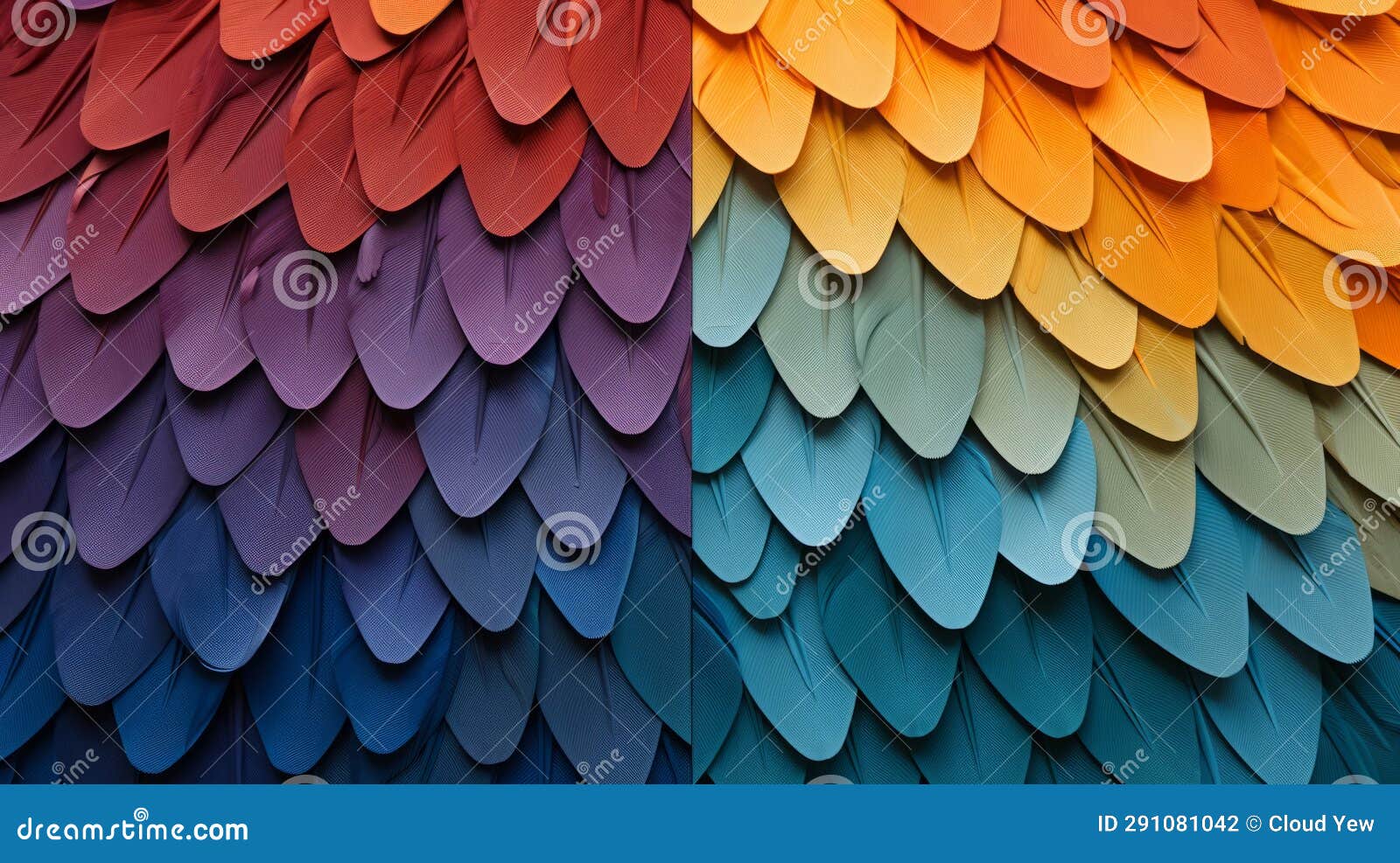 Palette of Complementary Colors in Textured Pattern Stock Illustration ...