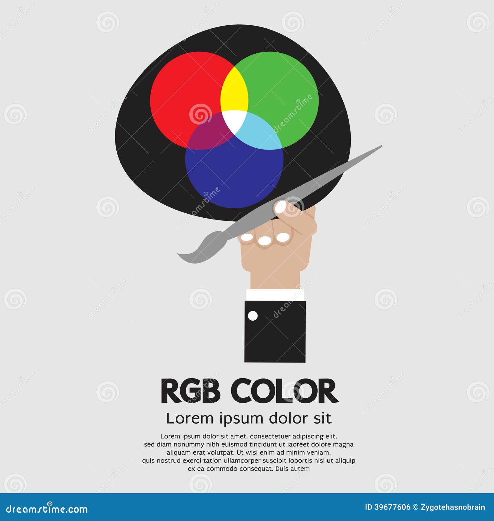 Palette de couleurs de RVB illustration de vecteur. Illustration du ...