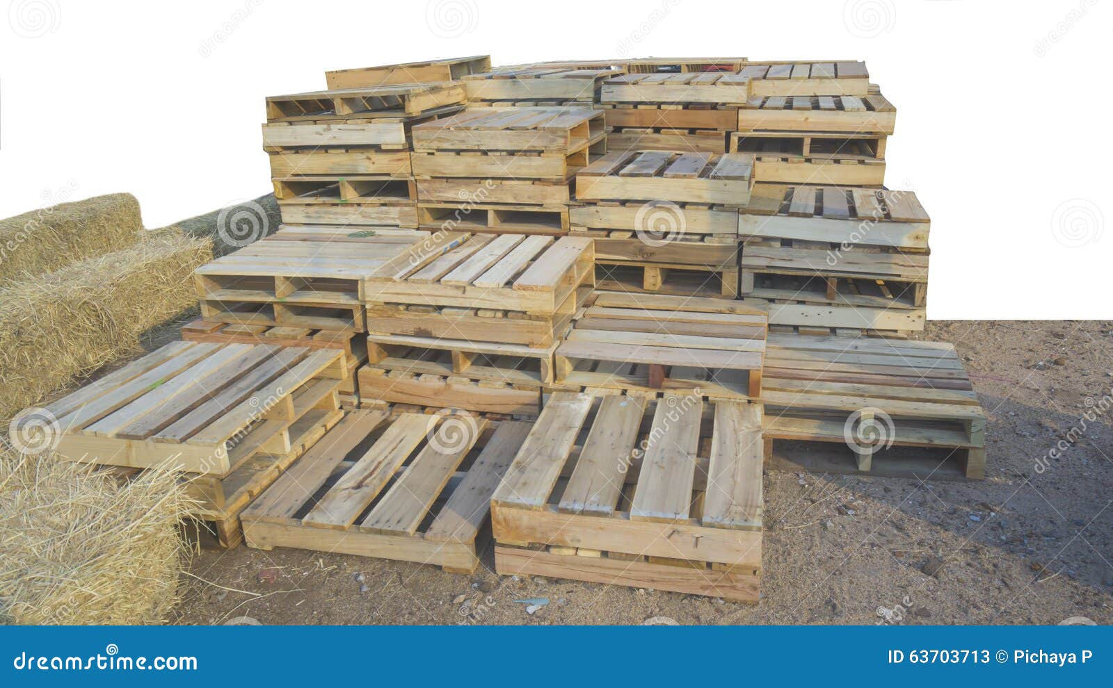 Palette en bois image stock. Image du palettes, pile - 63703713