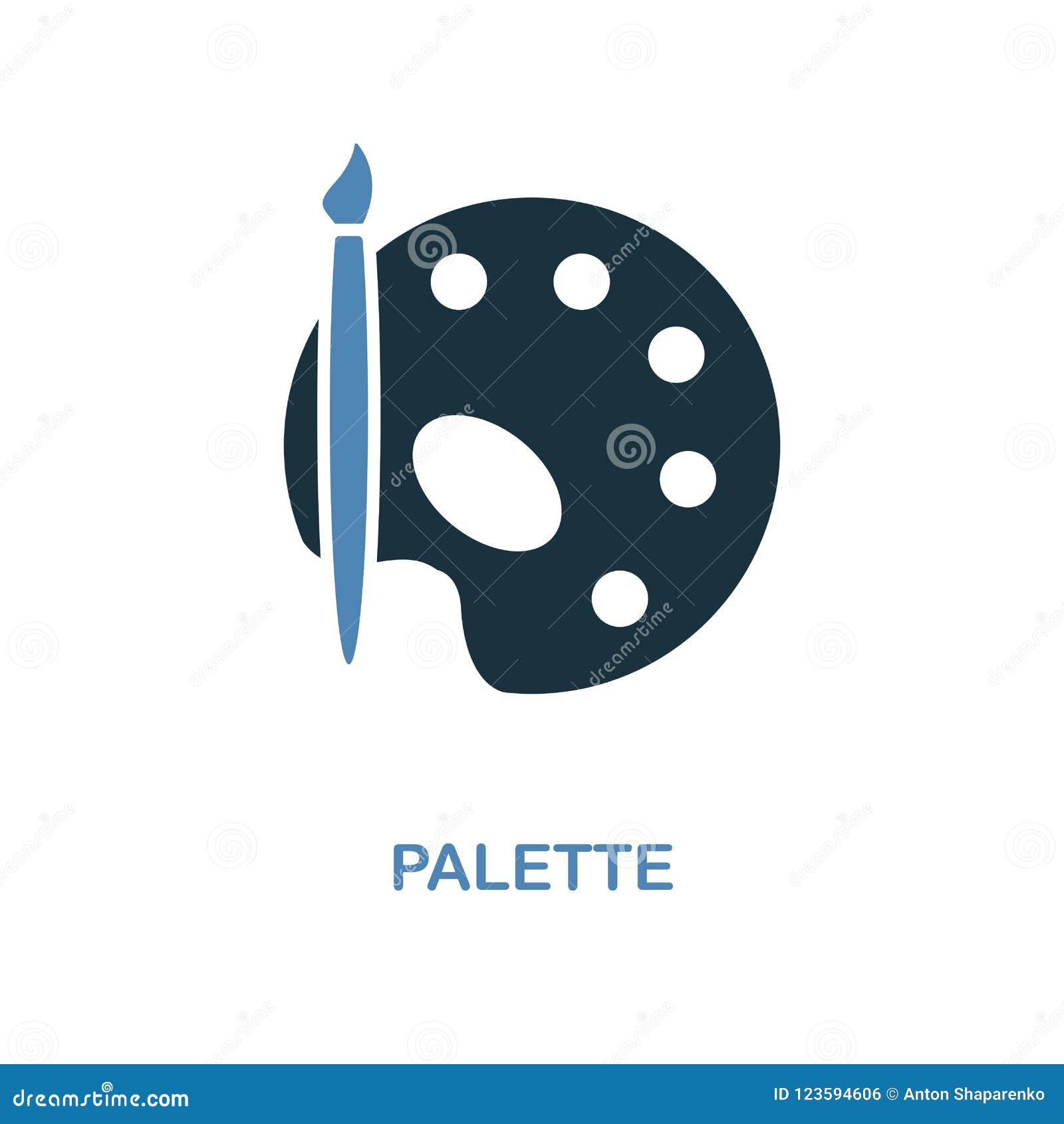 Palette Icon. Simple Element Illustration. Palette Pixel Perfect Icon ...