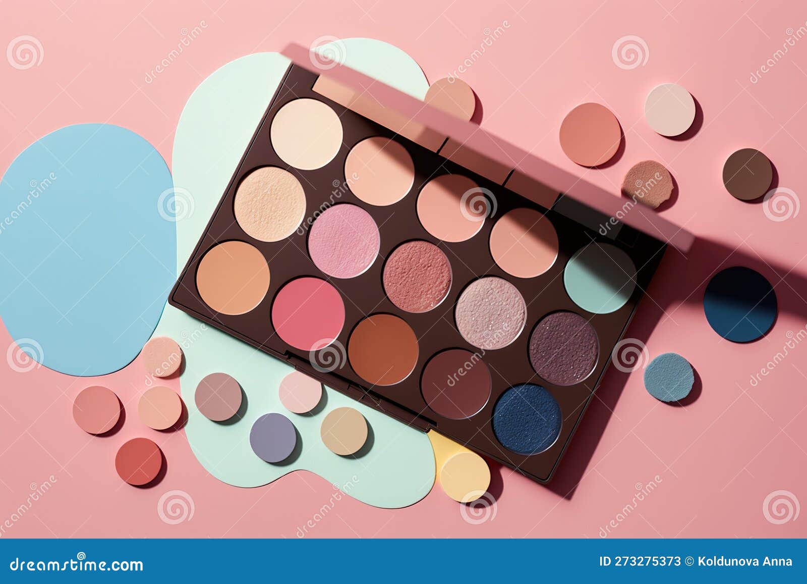 Palette with Shadows on Pink Background, , Created with Generative AI ...