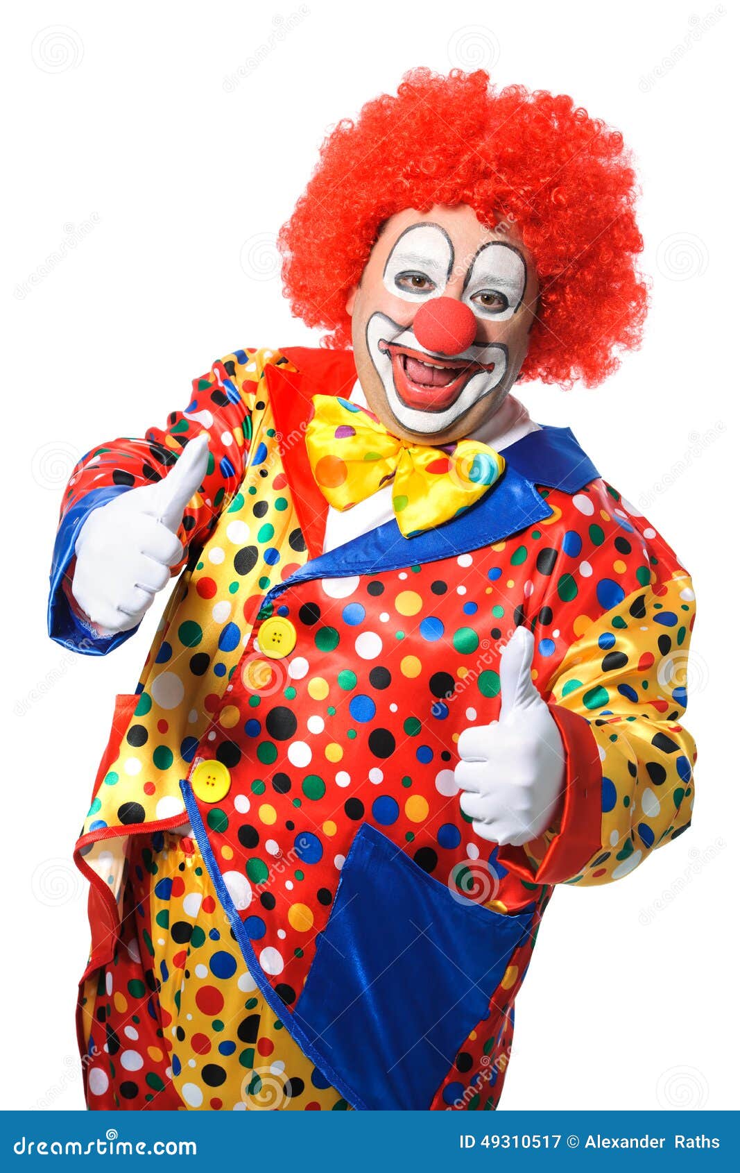 Palhaço imagem de stock. Imagem de vermelho, isolado - 49310517