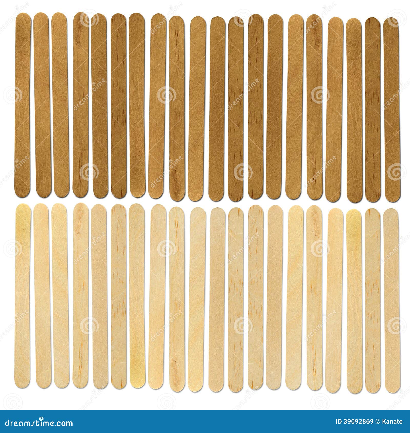 Palillo De Madera Del Helado Imagen de archivo - Imagen de casero, fila ...