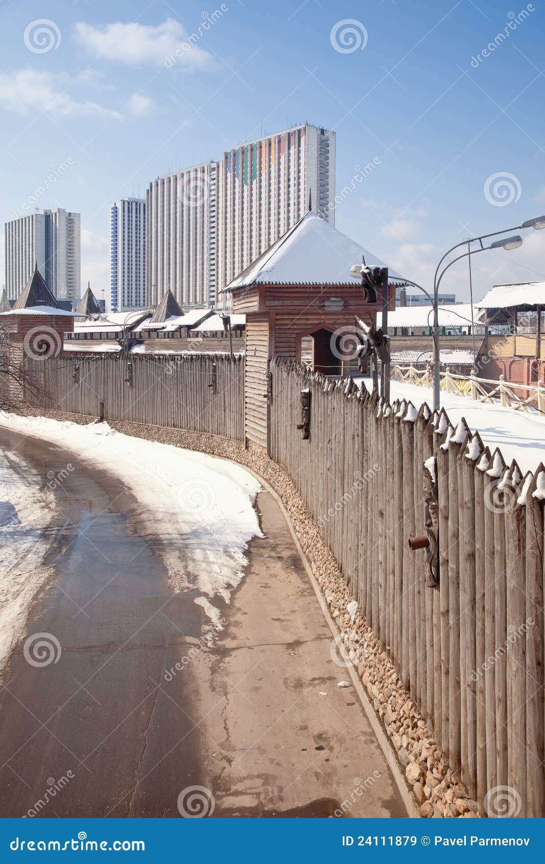 Paling stock image. Image of tower, complex, city, wooden - 24111879