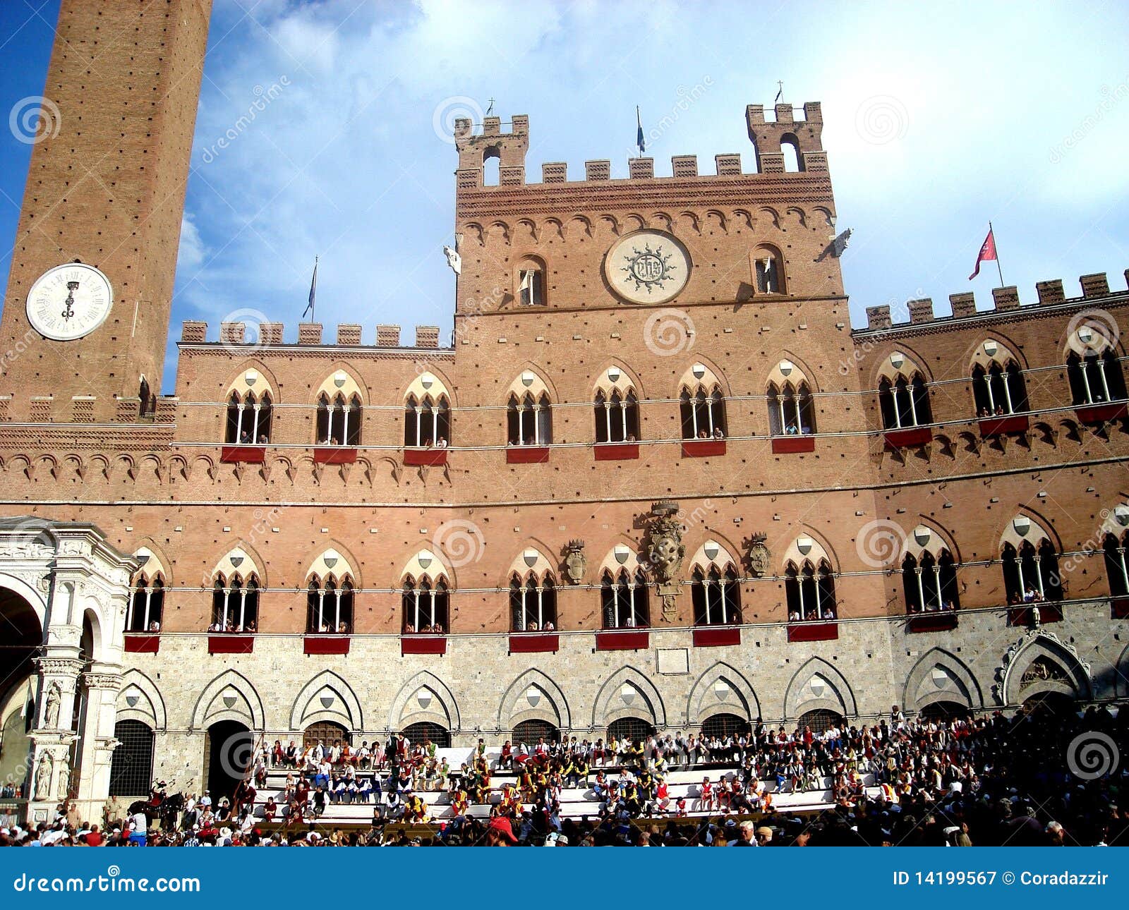 Palio stock image. Image of abbeys, europe, buildings - 14199567