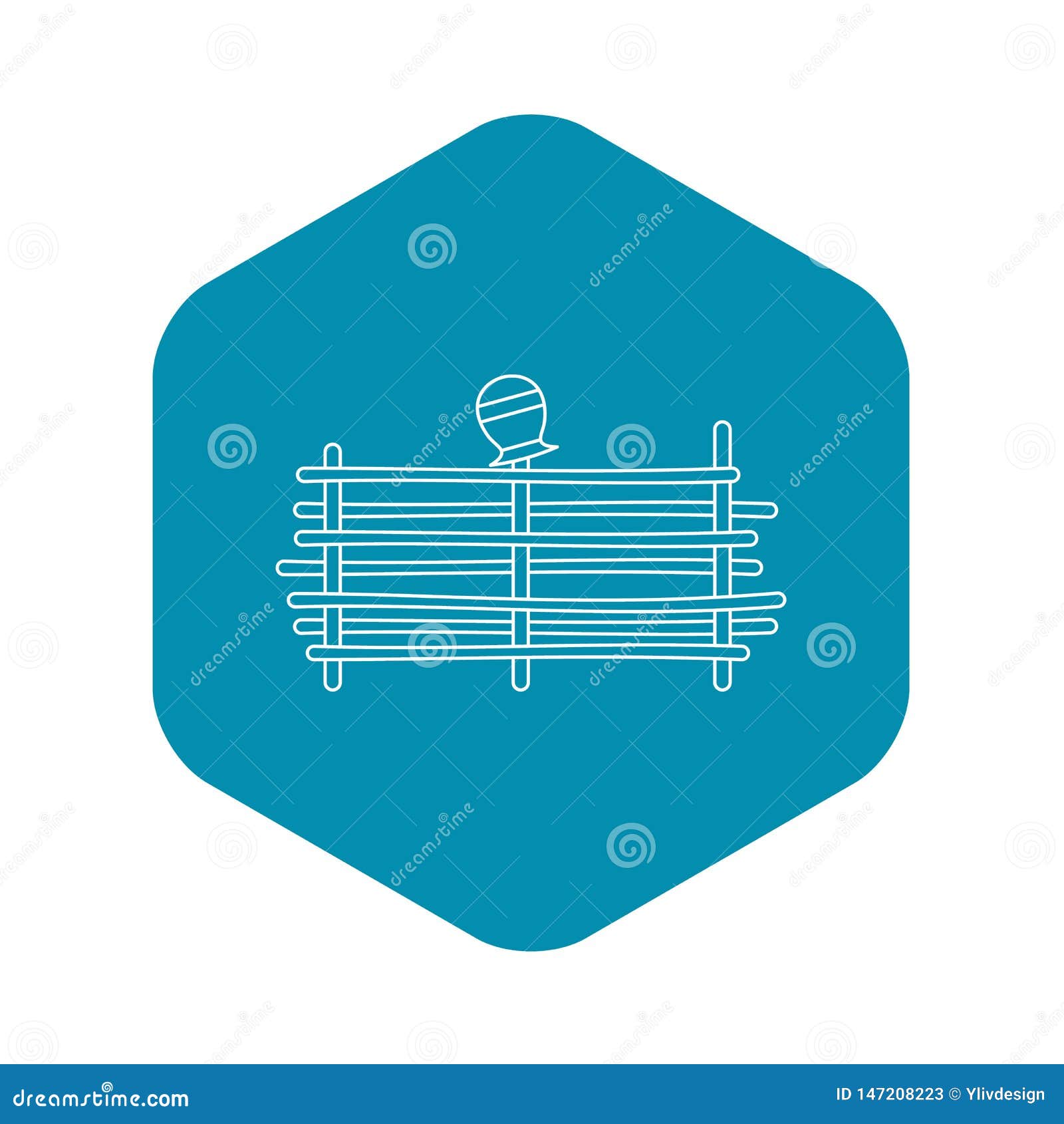 Palisade Icon, Simple Black Style Vector Illustration | CartoonDealer ...