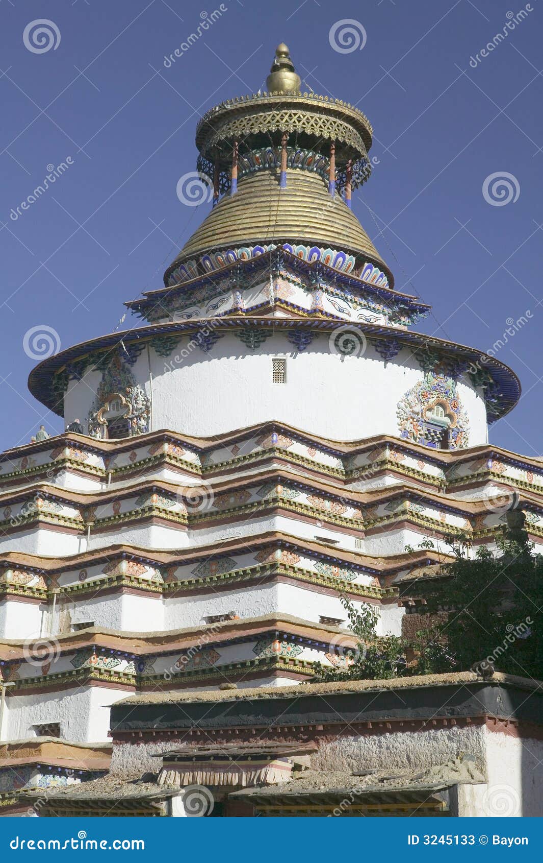 Palkhor Monastery in Tibet stock image. Image of tibet - 3245133