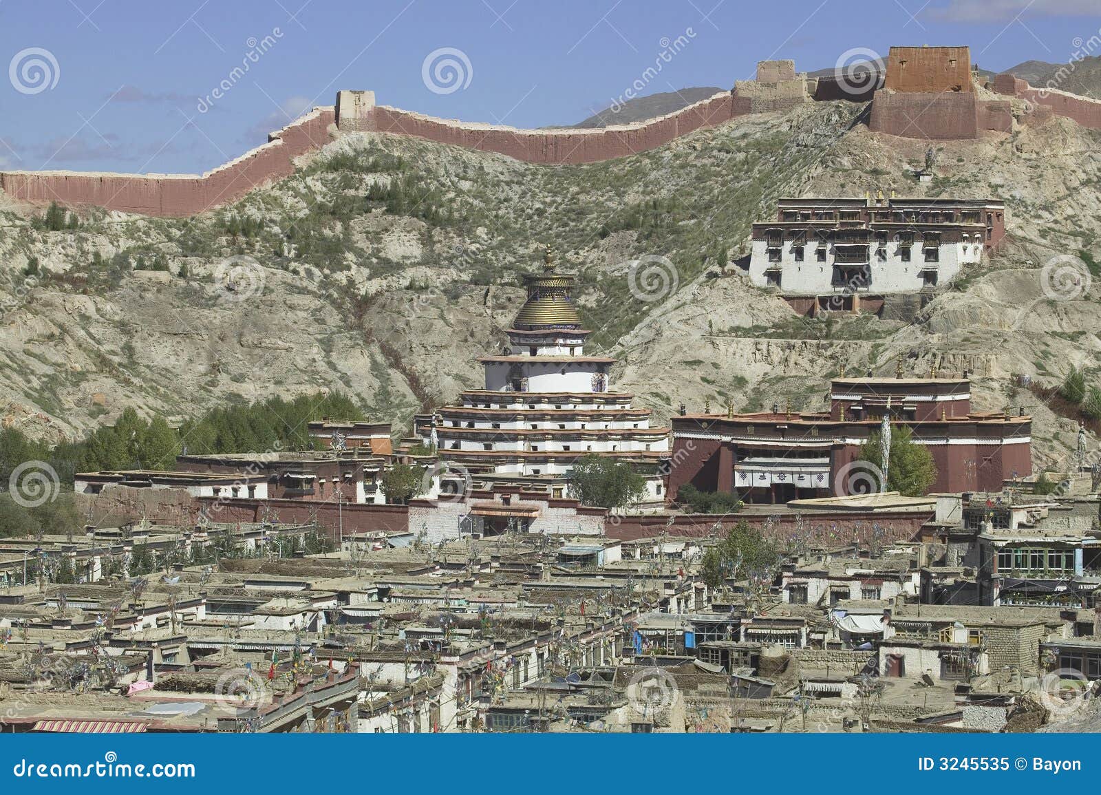 Palkhor Monastery in Tibet stock image. Image of hindu - 3245535