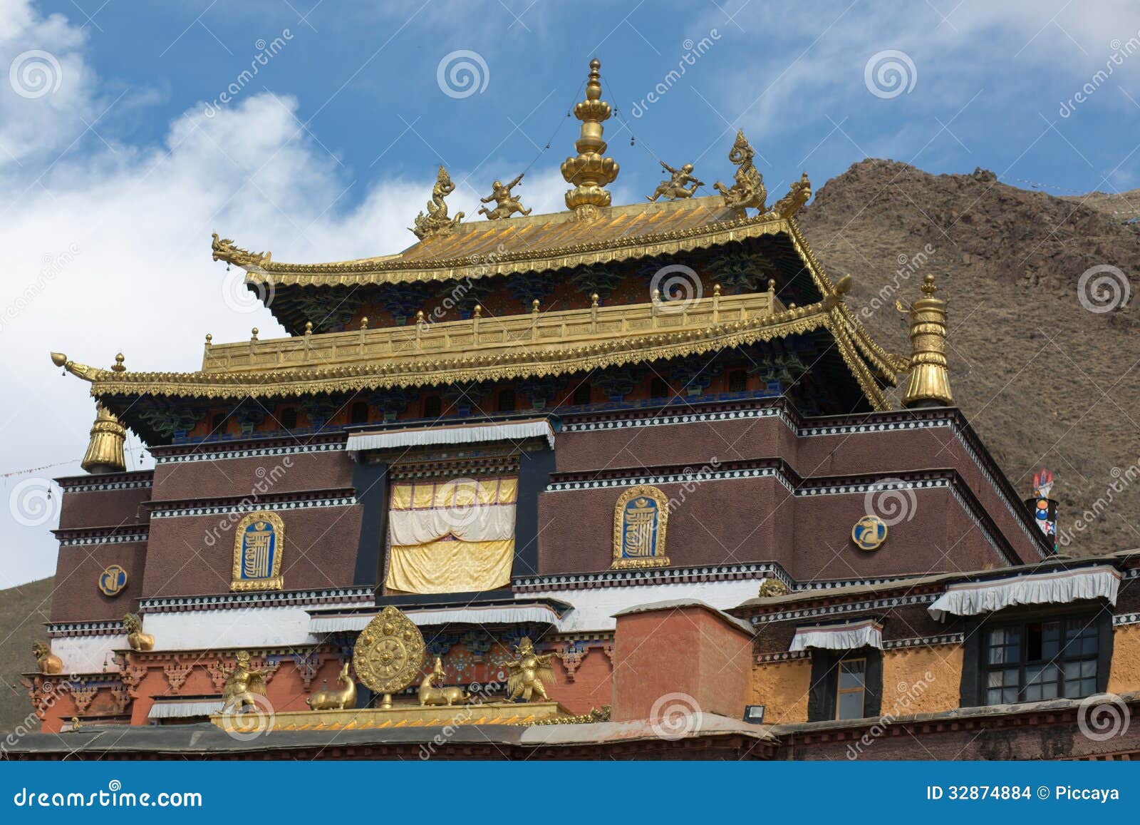 Palkhor Monastery in Tibet stock photo. Image of chode - 32874884