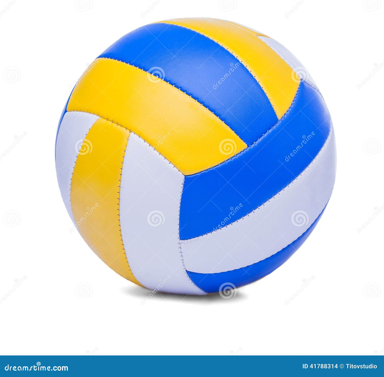 Palla Di Pallavolo Isolata Su Un Bianco Fotografia Stock - Immagine di ...