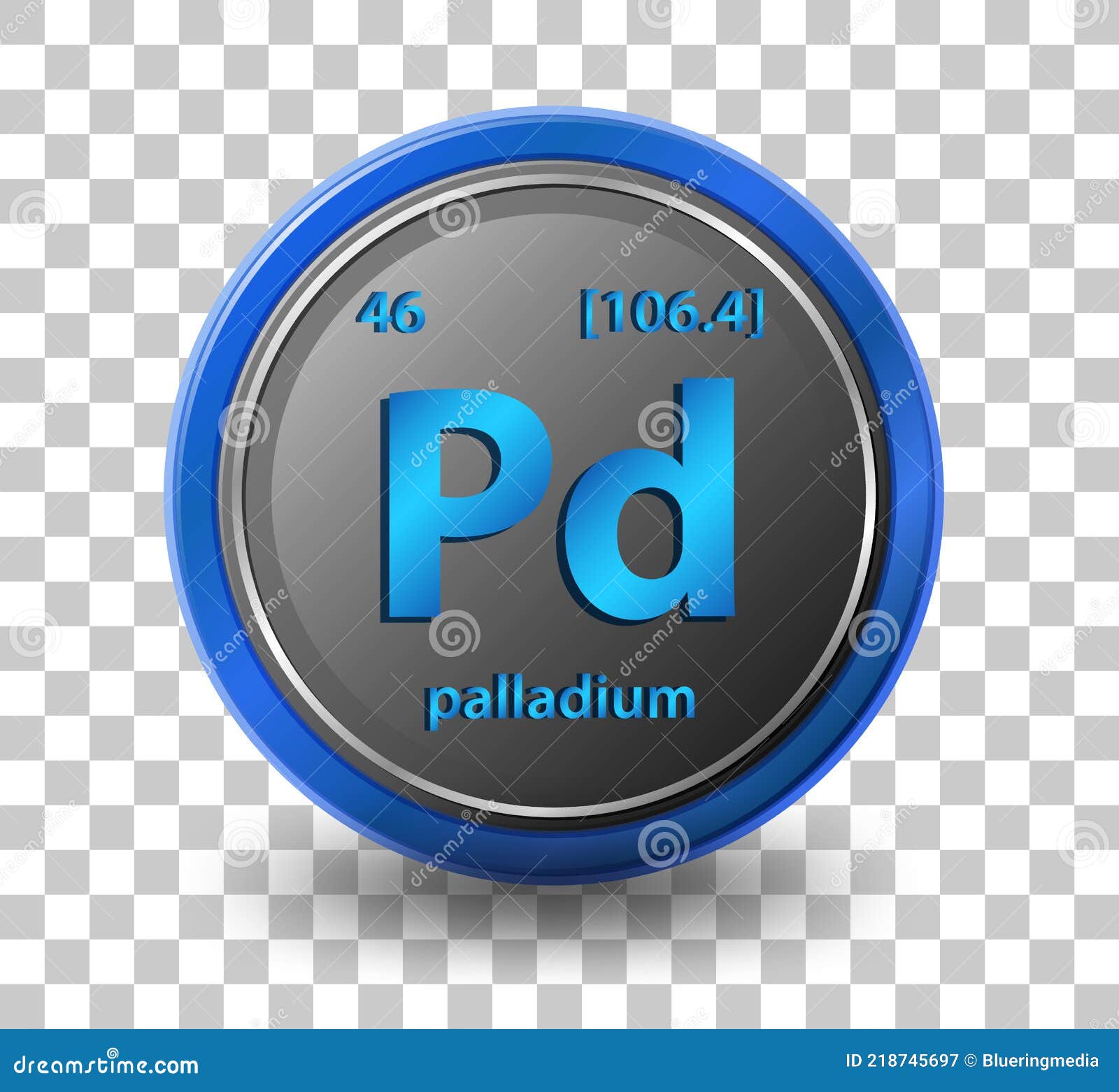 Palladium Chemical Element. Chemical Symbol with Atomic Number and ... Palladium Chemical Element. Chemical Symbol with Atomic Number and ...
