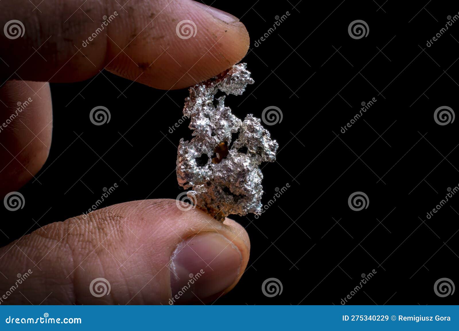 Palladium Nugget, a Precious Native Metal Stock Image - Image of purity ...