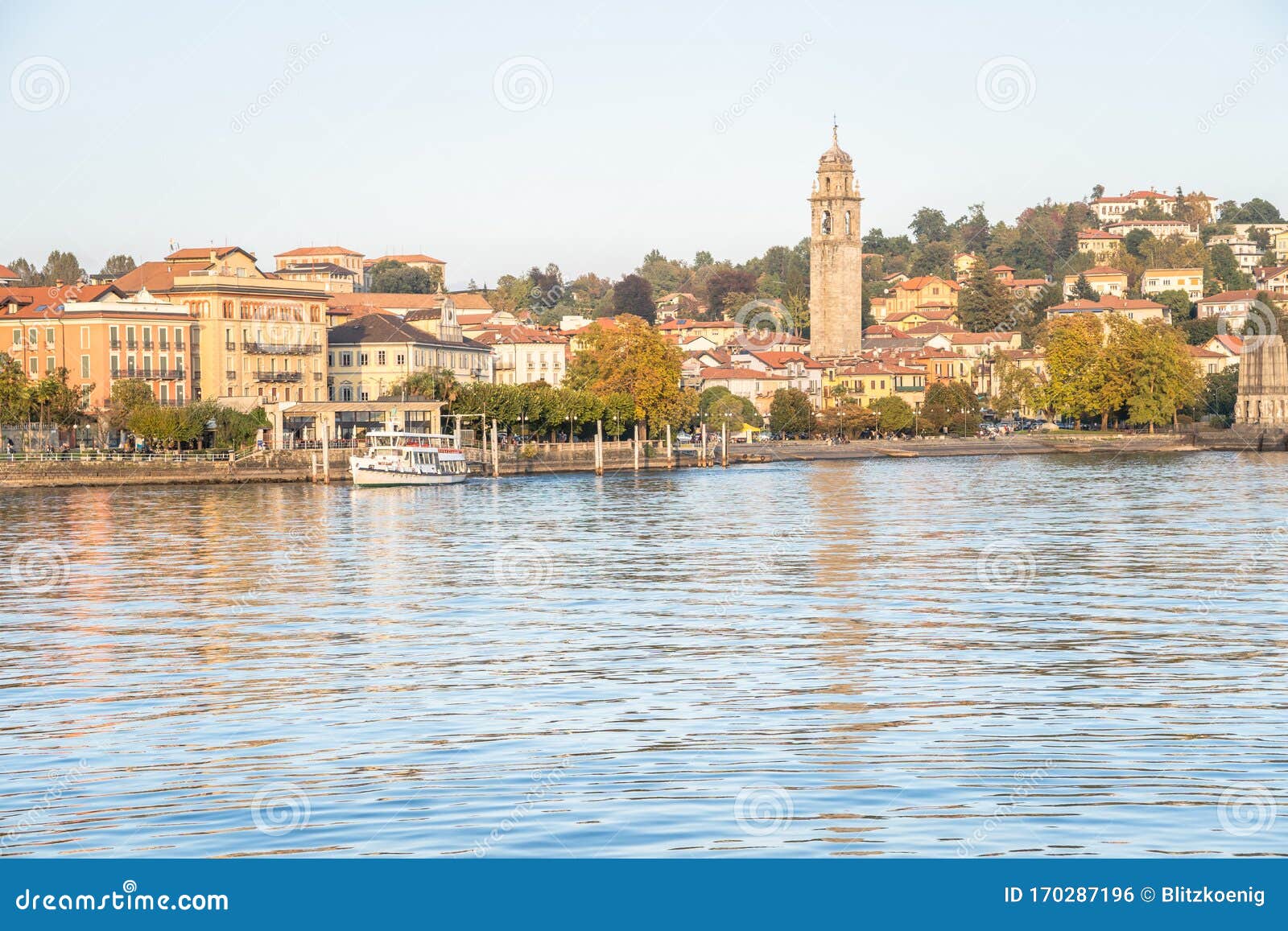 Pallanza, Lago Maggiore, Italy Stock Photo - Image of attraction ...