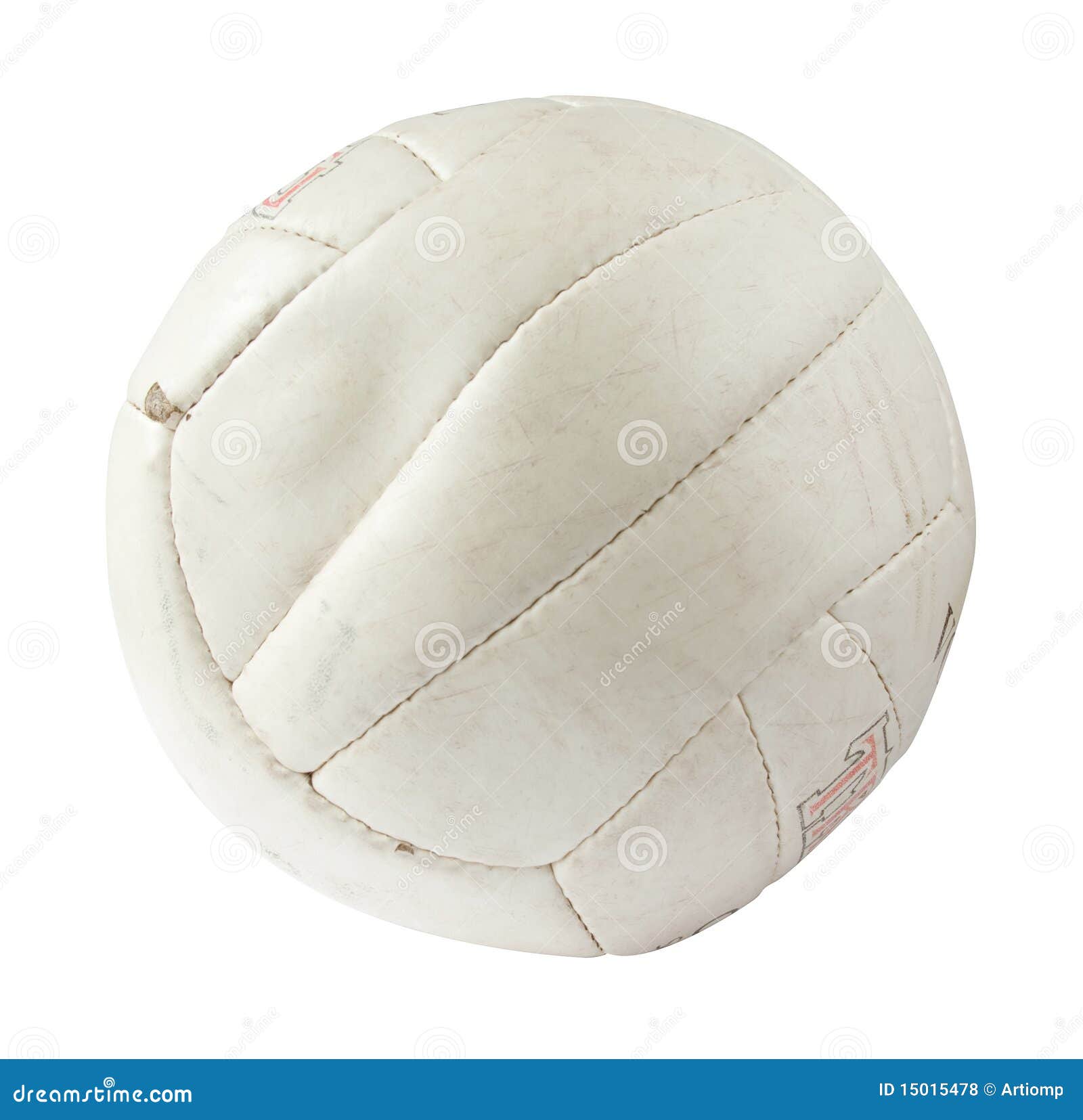 Pallavolo deflazionata fotografia stock. Immagine di cuoio - 15015478