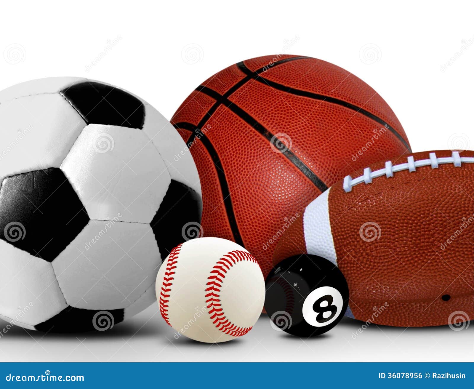 Palle di svago e di sport fotografia stock. Immagine di softball - 36078956