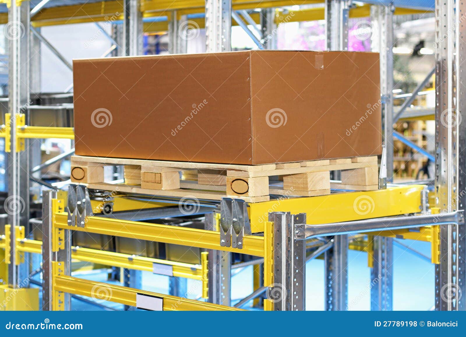 Pallet stock photo. Image of pallet, cardboard, storehouse - 27789198