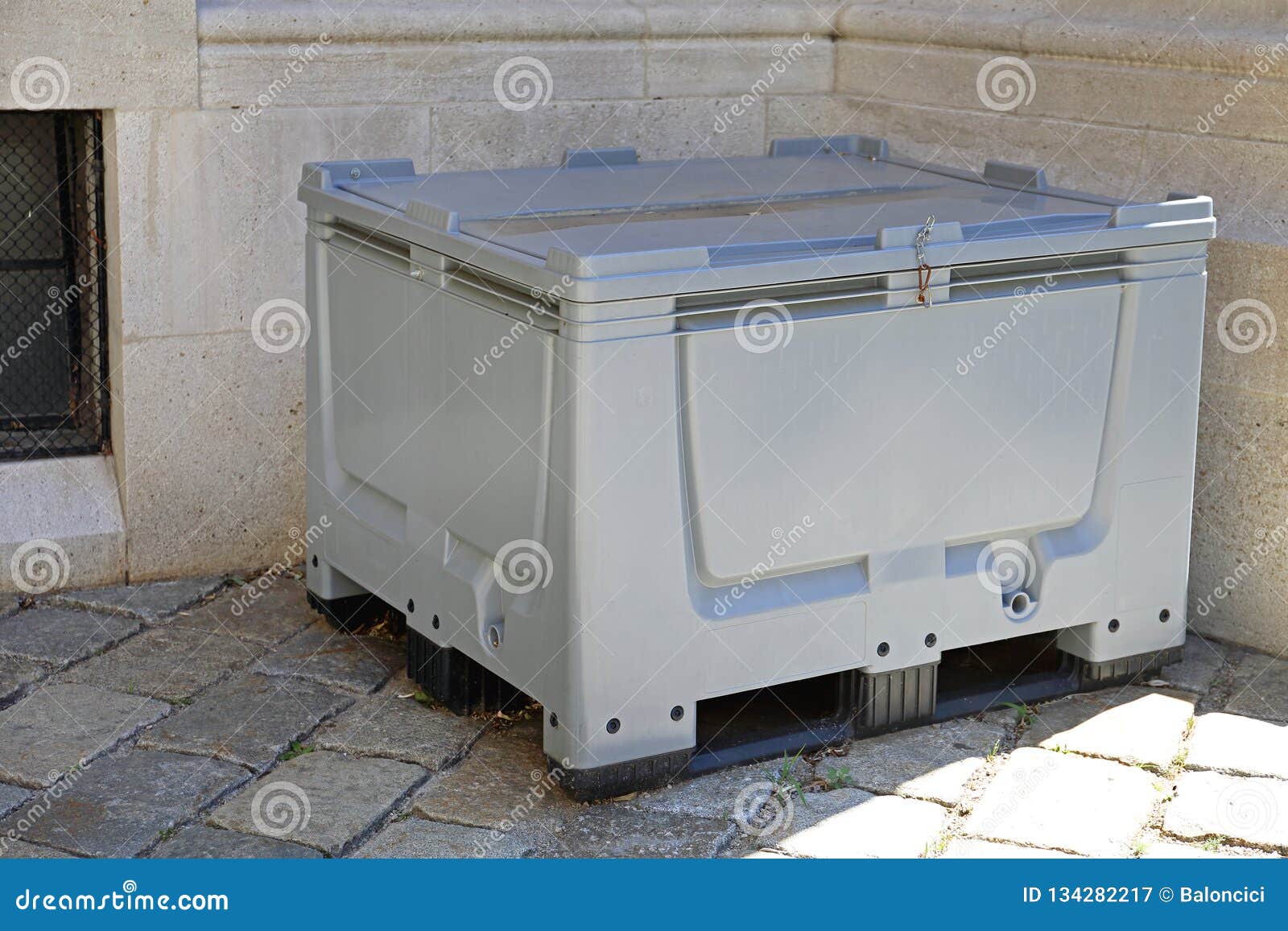 Pallet Box Plastic stock image. Image of plastic, cargo - 134282217
