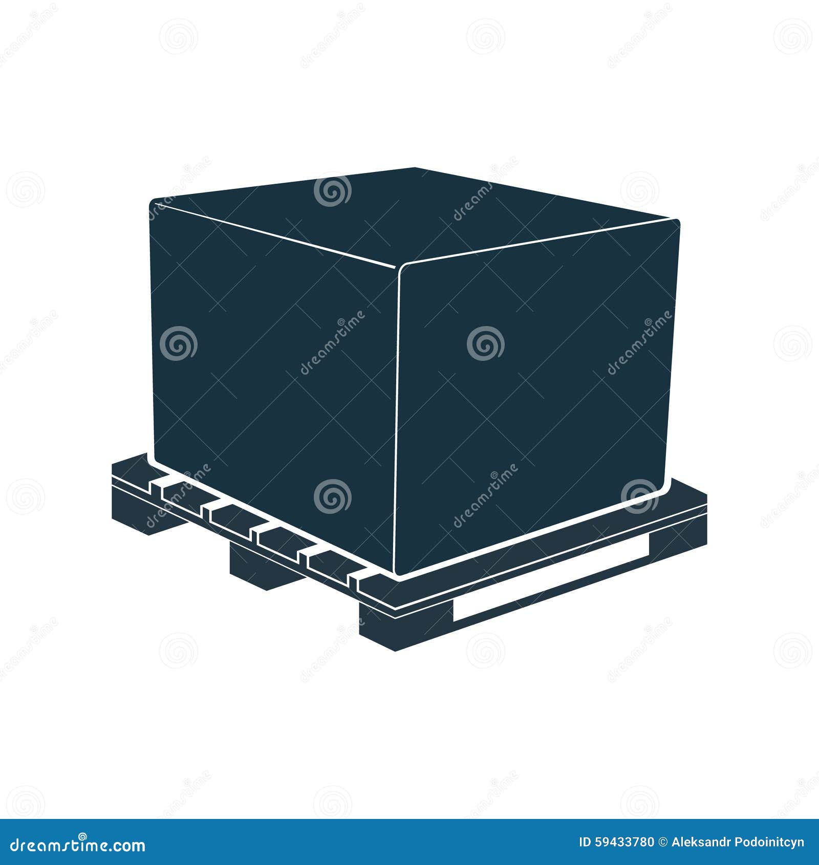 Pallet Box Transportation Packing Crate Loading Storage Stock ...