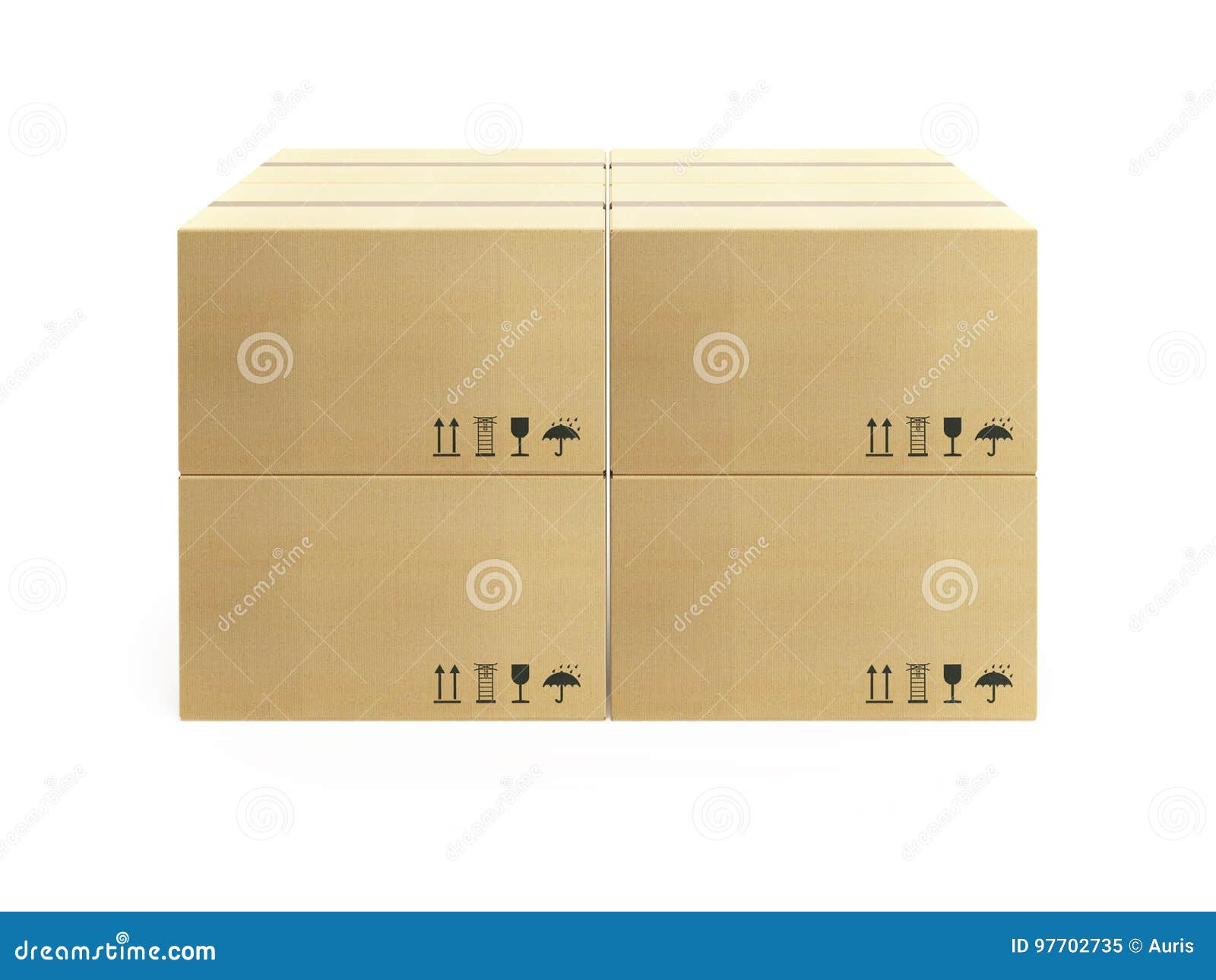 Pallet with Cardboard Boxes Stock Image - Image of freight, corrugated ...