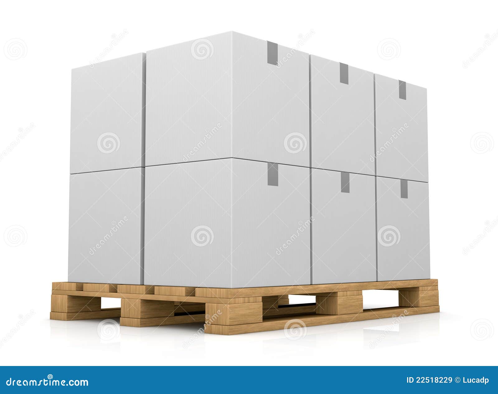 Pallet And Carton Box Stock Image | CartoonDealer.com #22518229