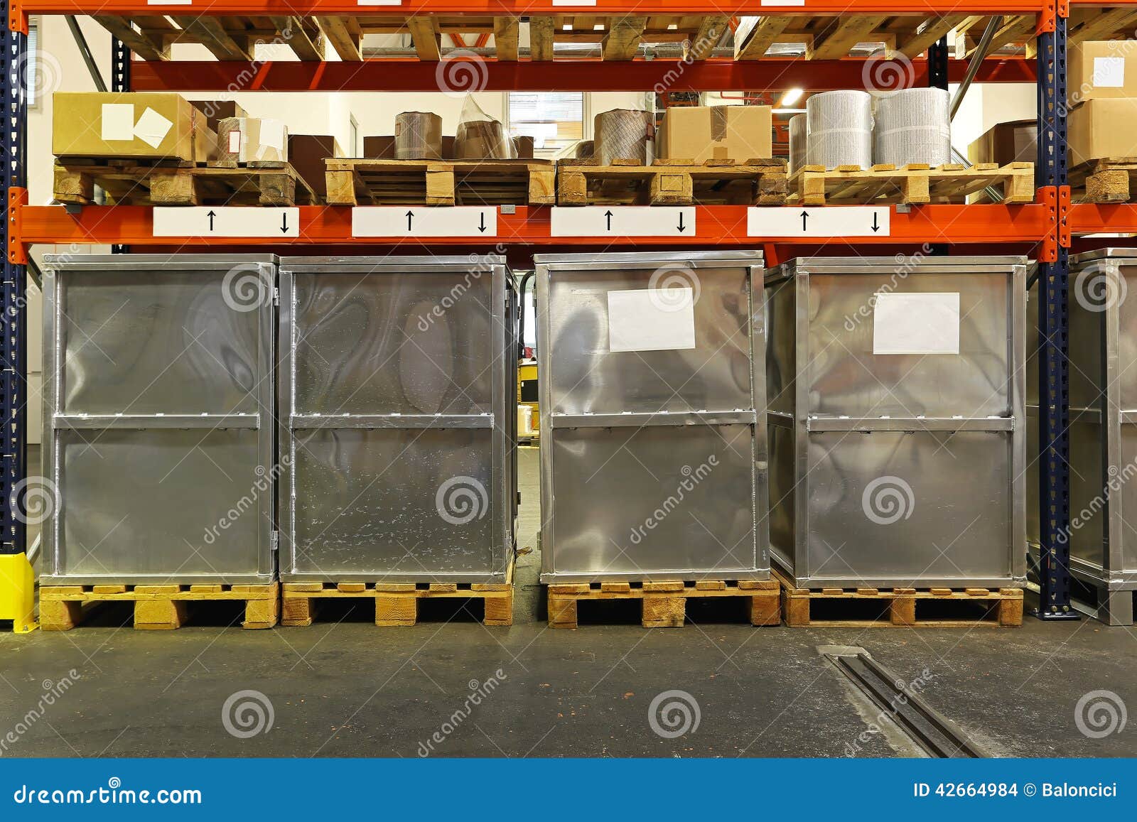 Pallet containers stock photo. Image of crates, industrial - 42664984