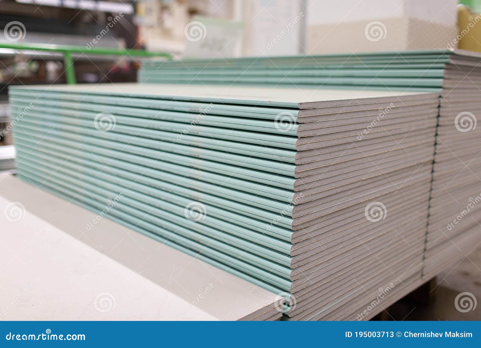 Pallet With Drywall Sheets Plasterboard In The Building Warehouse Store ...