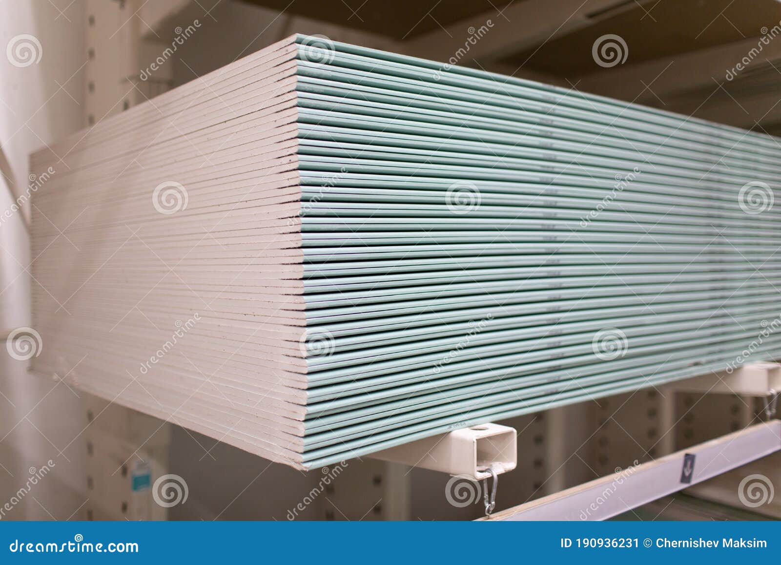 Pallet With Drywall Sheets Plasterboard In The Building Warehouse Store ...