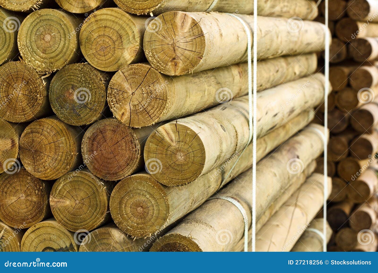 Pallet of fencing posts stock photo. Image of farming - 27218256