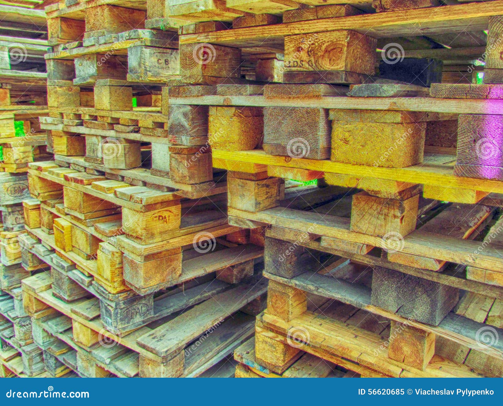 Pallet HDR stock image. Image of board, pavement, cube - 56620685