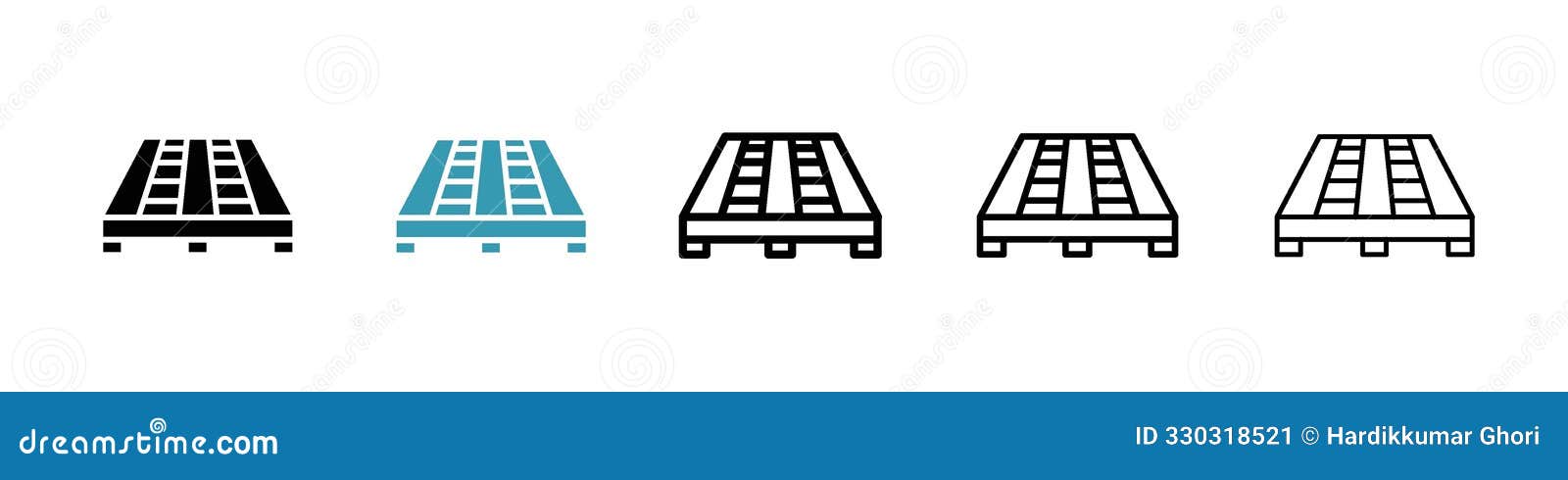 Pallet Icon Vector Set On White Background | CartoonDealer.com #330015979