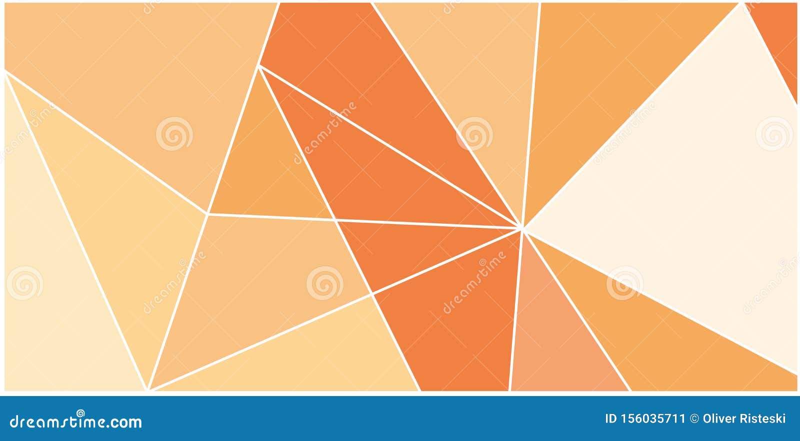 A Pallet of Orange Polygons and Triangles Stock Illustration ...