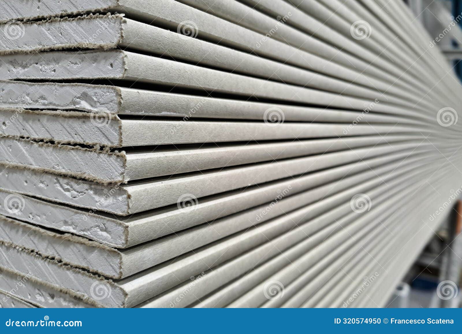Pallet of Plasterboard Sheets in a Construction Site Stock Photo ...