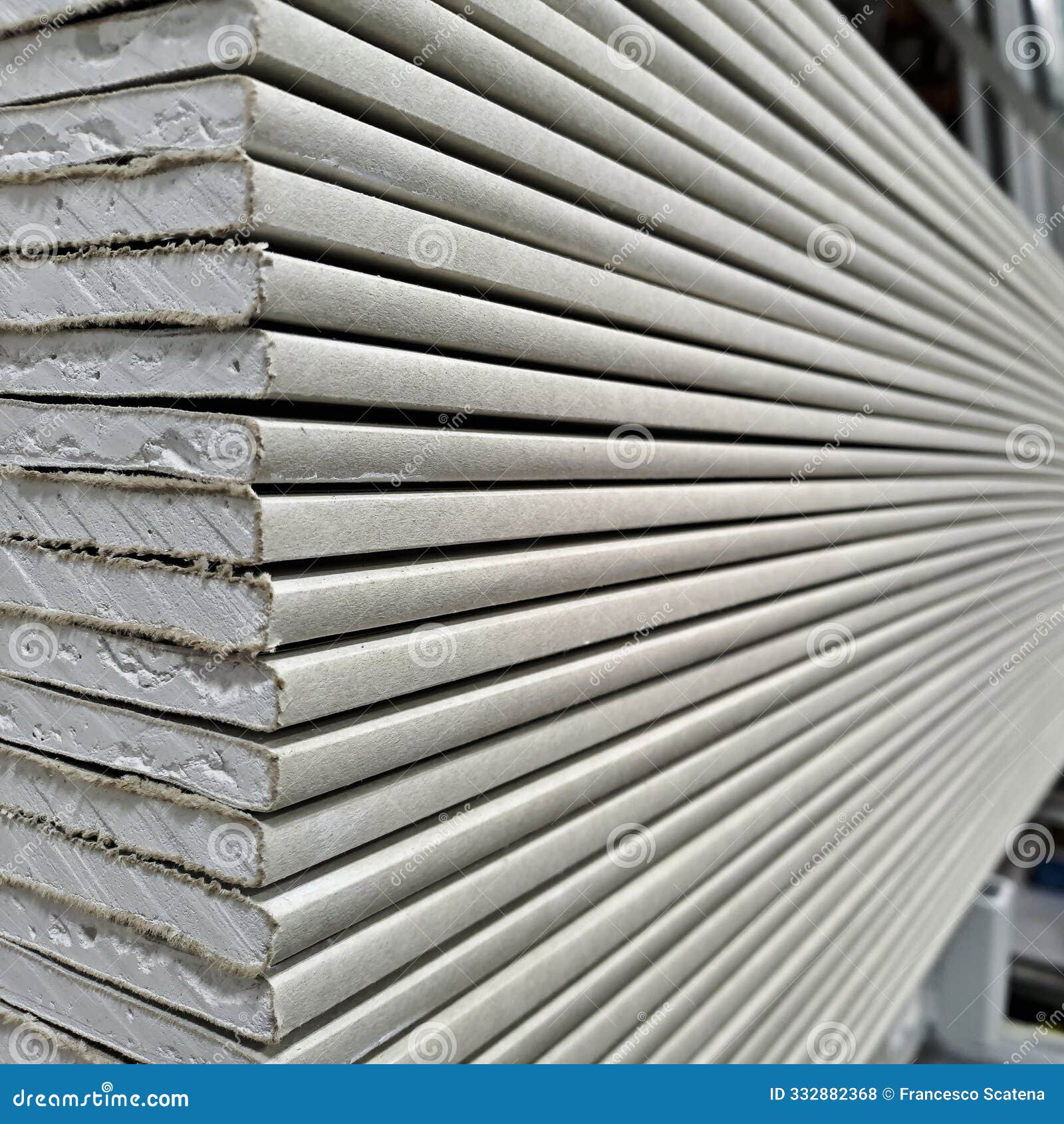 Pallet of Plasterboard Sheets in a Construction Site Stock Photo ...