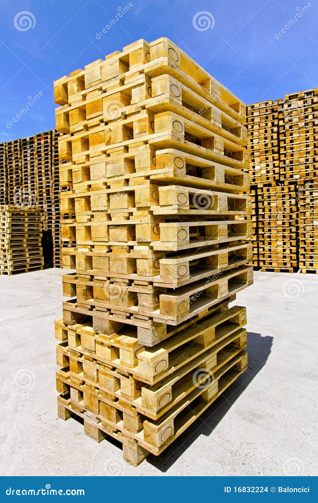 Pallet stack stock photo. Image of portable, wood, stack - 16832224
