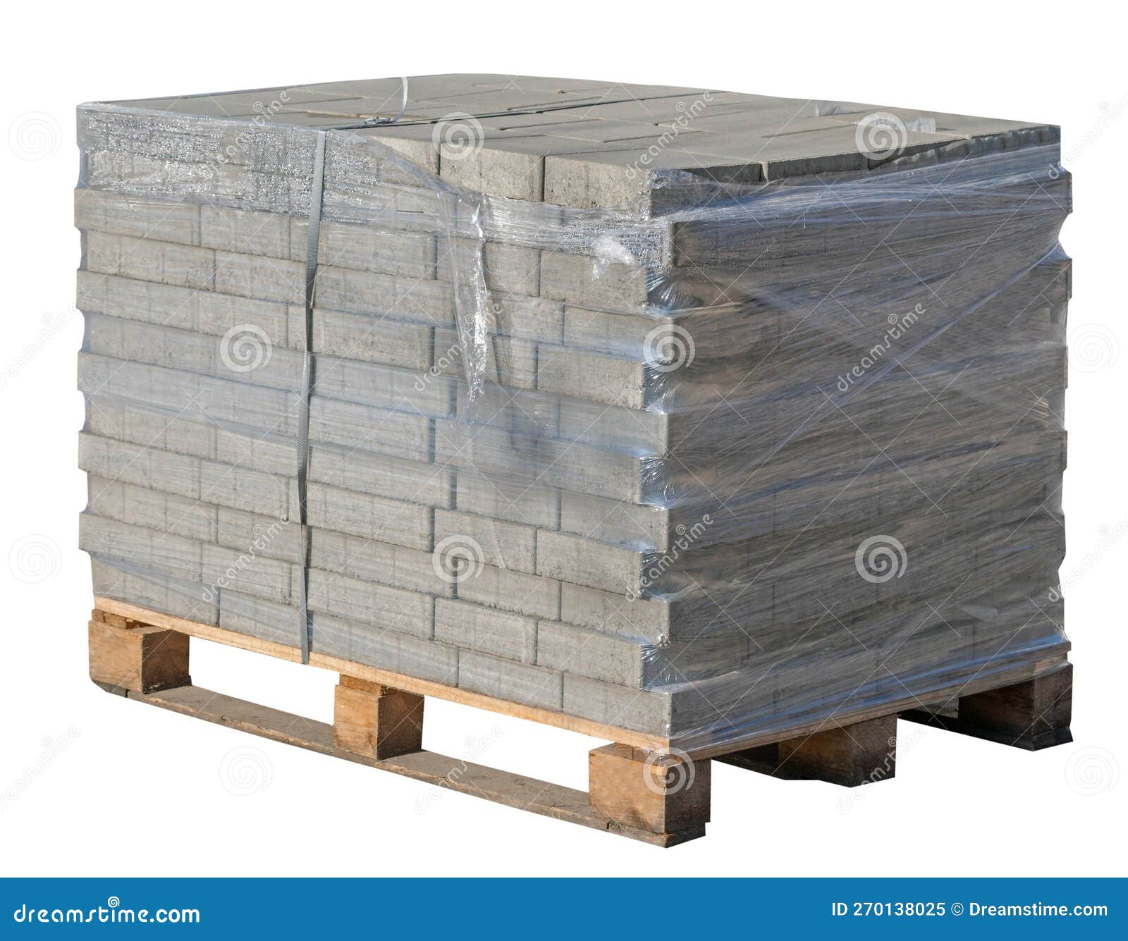 Pallet Of Concrete Pavers Blocks. Royalty-Free Stock Image ...