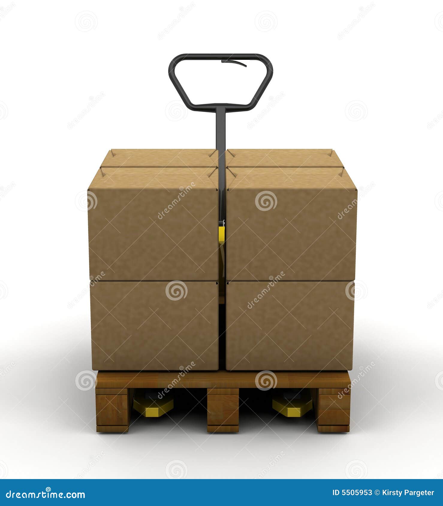 Pallet Truck And Forklift Loading Truck Cartoon Vector | CartoonDealer ...
