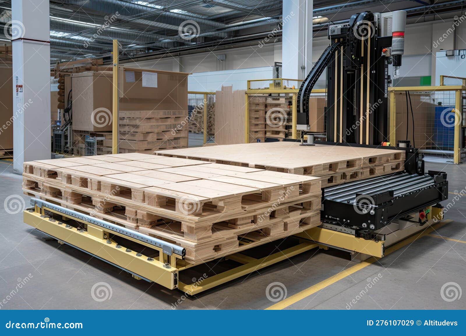 Palletizing Robot, with Finished Pallet Ready for Shipment Stock ...