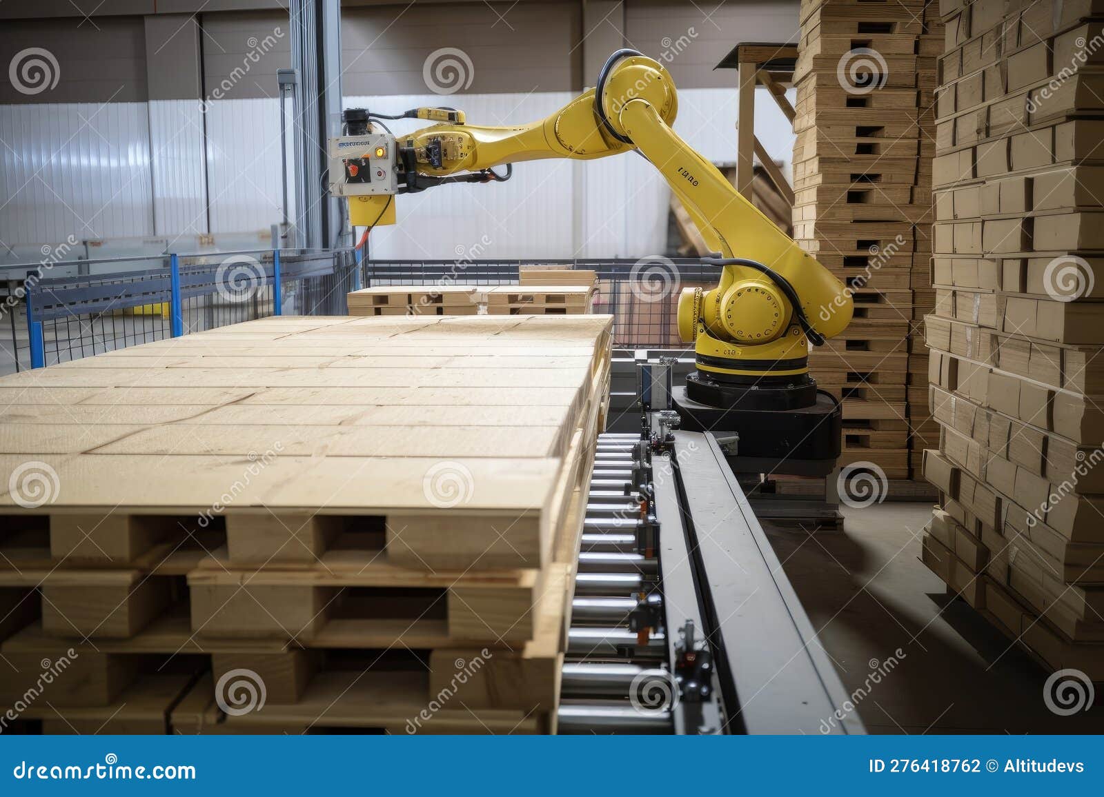 Robot, Loading Heavy Boxes Into Shipping Container, Using Built-in ...