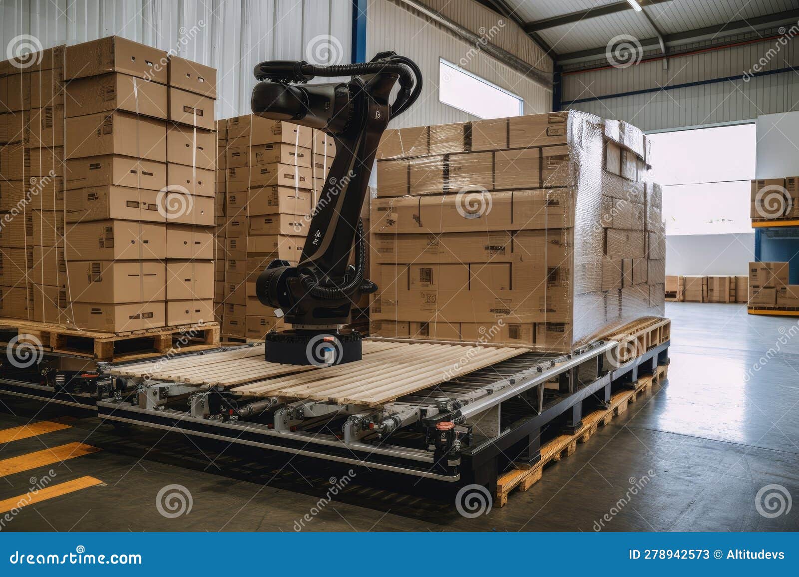 Palletizing Robot with Multiple Pallets and Boxes, Preparing for ...