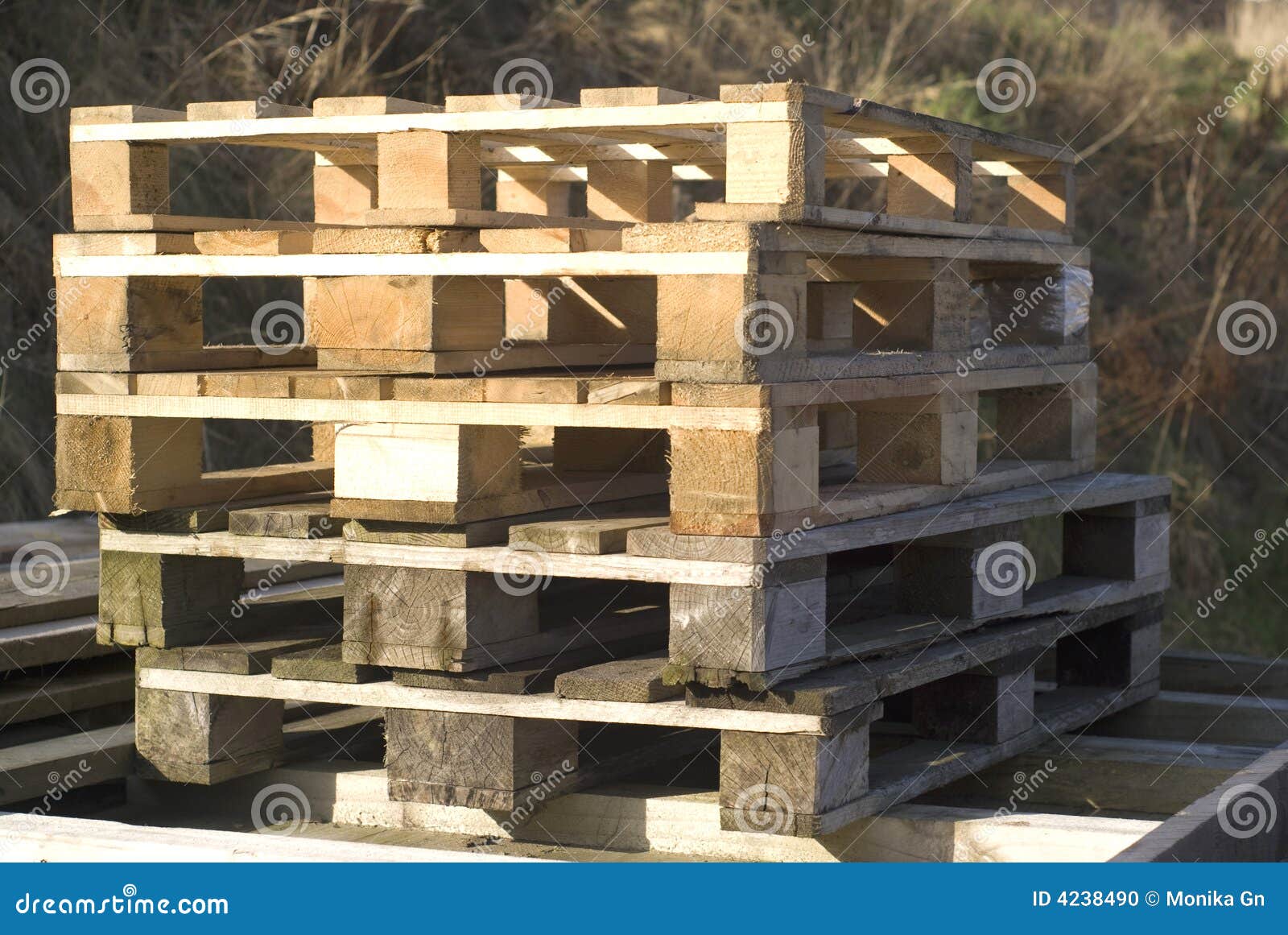 Pallets stock photo. Image of recycling, carriage, distribution - 4238490