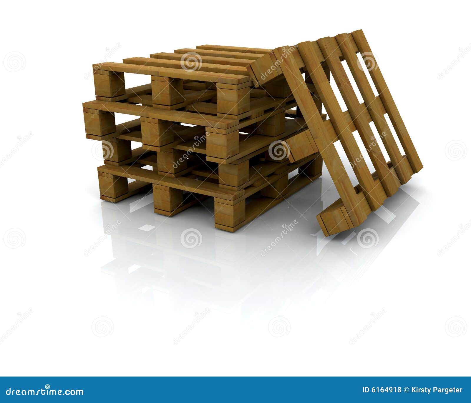 Pallets stock illustration. Illustration of industry, stack - 6164918